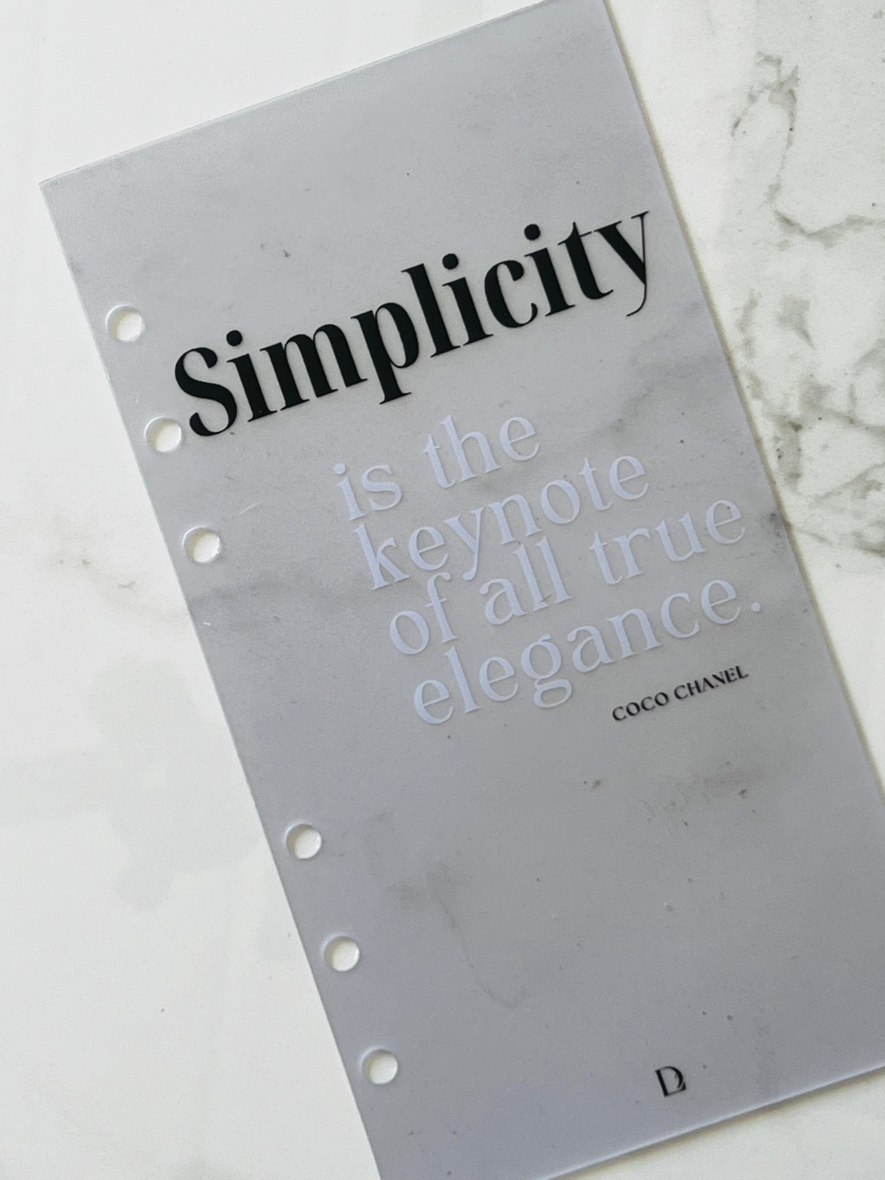 Simplicity A6 frosted dashboard – Luxe Designs